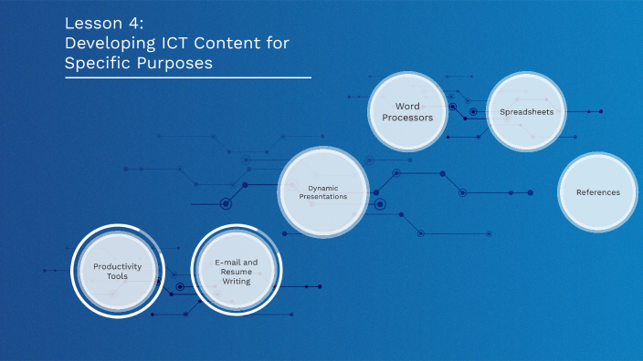 Lesson 4: Developing ICT content for specific purposes by John Erieco ...