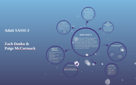Adult SASSI-3 by Paige McCormack on Prezi