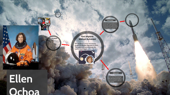 Ellen Ochoa Space Rocket Logo