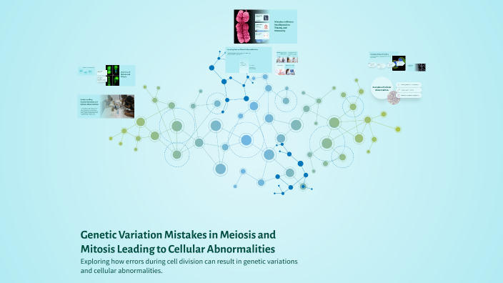 Genetic Variation Mistakes in Meiosis and Mitosis Leading to Cellular ...