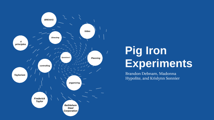 Pig Iron Experiments by brandon debnam on Prezi