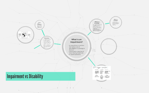 Impairment vs Disability by Leann O`Connell on Prezi