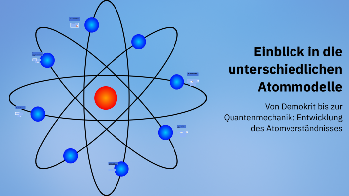 Einblick in die verschiedenen Atommodelle by S H on Prezi
