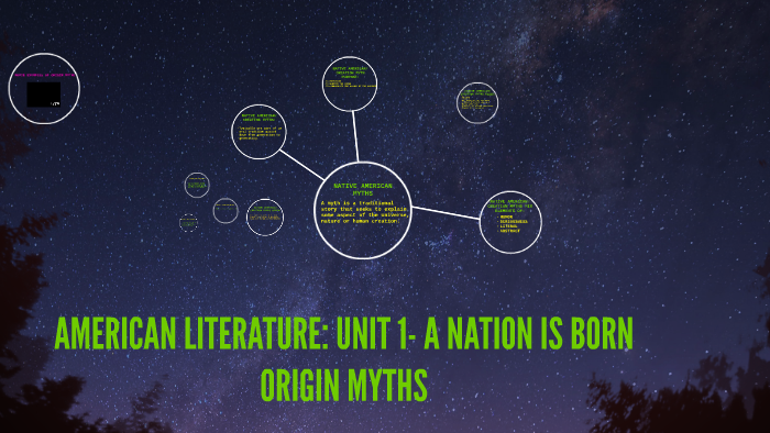 AMERICAN LITERATURE: UNIT 1- A NATION IS BORNORIGIN MYTHS by Vishnue ...