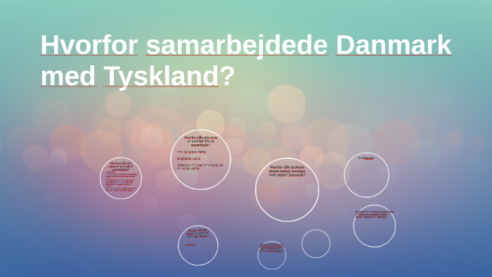 Hvorfor samarbejdede Danmark med Tyskland by Daniel Flis on Prezi