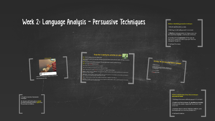 Week 2: Language Analysis - Persuasive Techniques by Liam Brooks