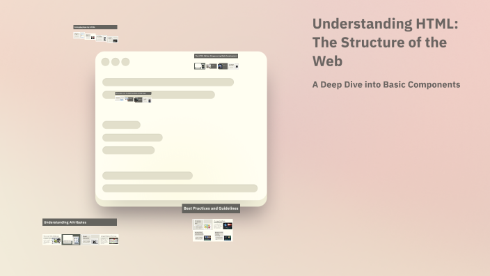 Understanding HTML: The Structure of the Web by Sunper Mechal on Prezi