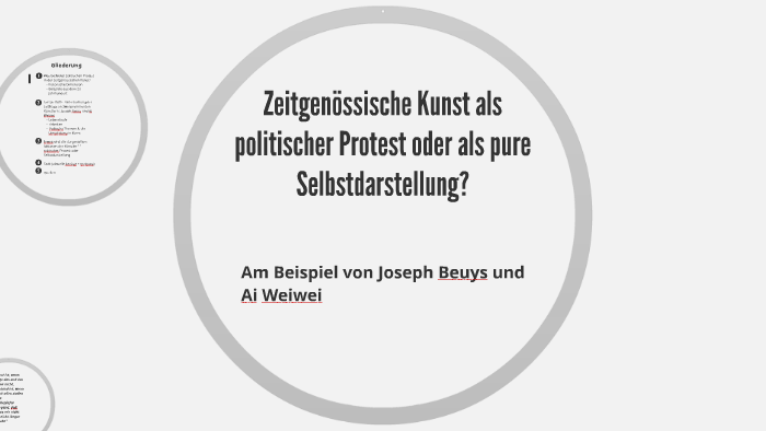 Kunst als Protest oder Selbstdarstellung? by Zazou Jeschonnek on Prezi