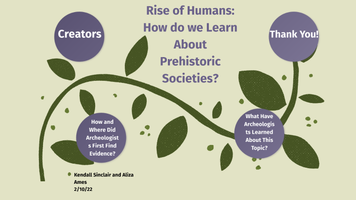 Rise of Humans: How do we Learn About Prehistoric Societies? by Kendall ...