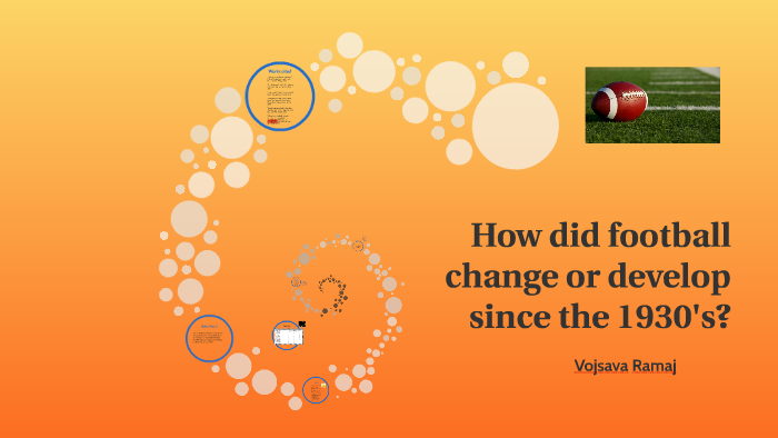 How did football change or develop since the 1930's? by vojsava ramaj ...