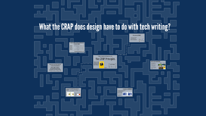 What the CRAP does design have to do with tech writing? by Jamie May on ...
