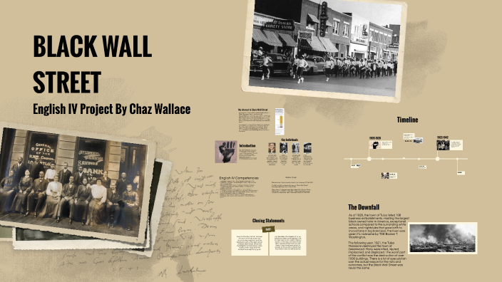 BLACK WALL STREET English IV Project By Chaz Wallace by Chaz Wallace on ...