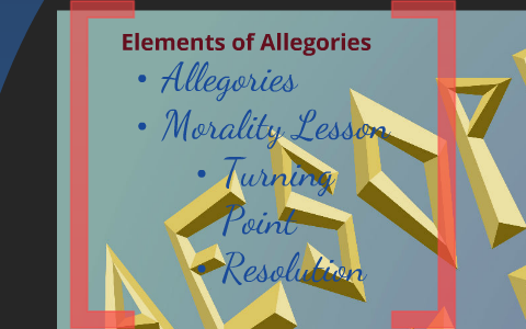 Allegory: What Are The Allegorical Elements Present Throughout The ...