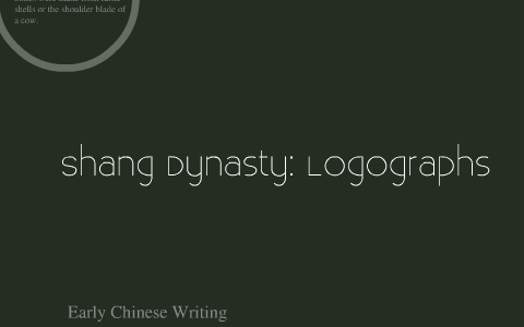Shang Dynasty: Logographs by Kyle McFall on Prezi