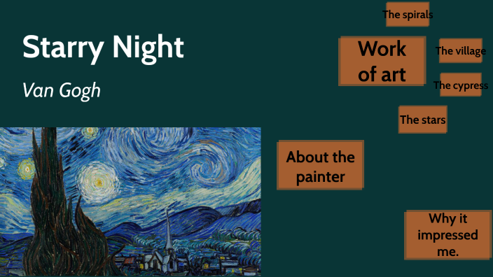 A noite estrelada Van Gogh by Jose Francisco Da Ferreira on Prezi