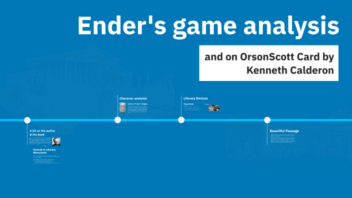 Ender's Game analysis presentation by Kenneth Calderon on Prezi