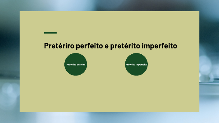 Pretérito perfeito e pretérito imperfeito by Felipe Nunes on Prezi