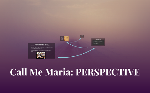 Call Me Maria: PERSPECTIVE by Sylvia Gonzales on Prezi
