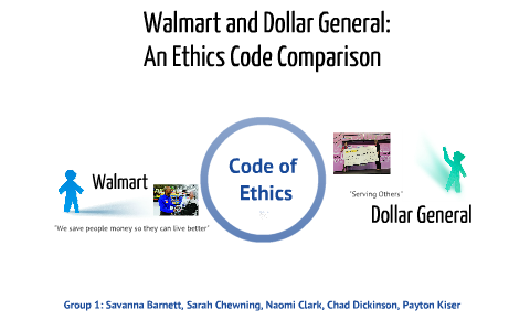 Walmart and Dollar General - An Ethics Code Comparison by Sarah ...