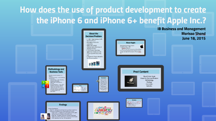 How does the use of product development to create the iPhone by Marissa ...