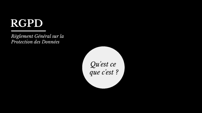 RGPD - Les Bases by Pauline Auguste on Prezi