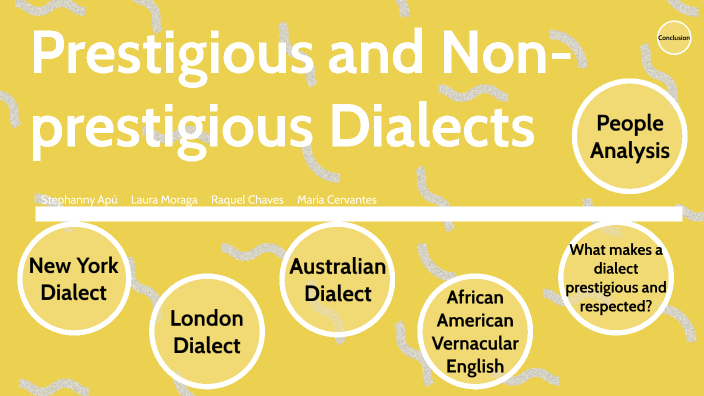 Prestigious and non-prestigious dialects by Stephanny Apú Castrillo on ...