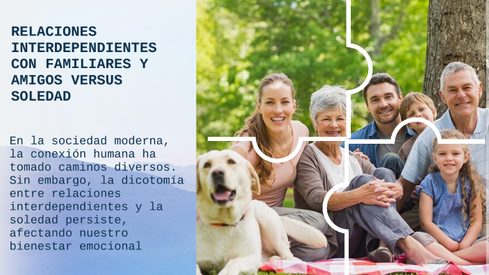RELACIONES INTERDEPENDIENTES CON FAMILIARES Y AMIGOS VERSUS SOLEDAD by ...