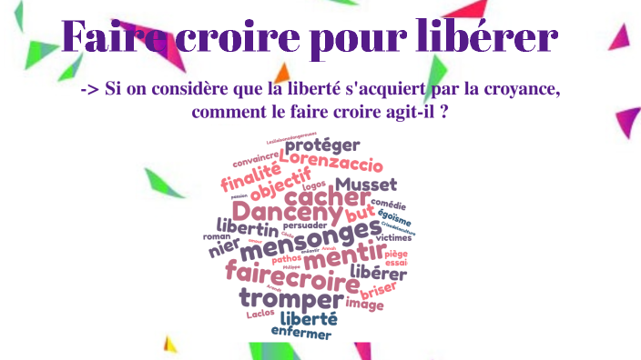 Faire croire pour libérer by Chloé Migeon on Prezi