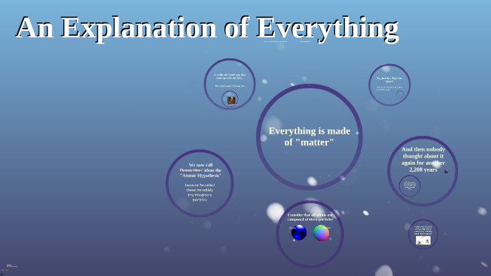 An Explanation of Everything by Kurt Vander Weide on Prezi
