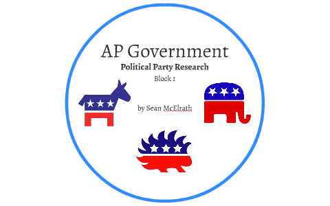 Political Party Research - AP Gov by Sean McElrath