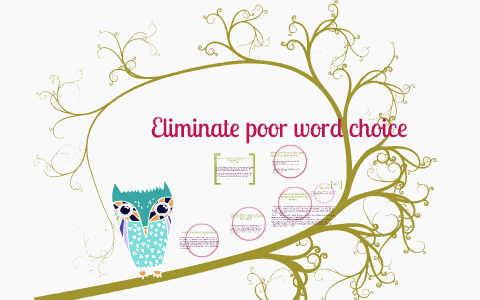 Eliminate poor word choice by Jaclyn Richardson