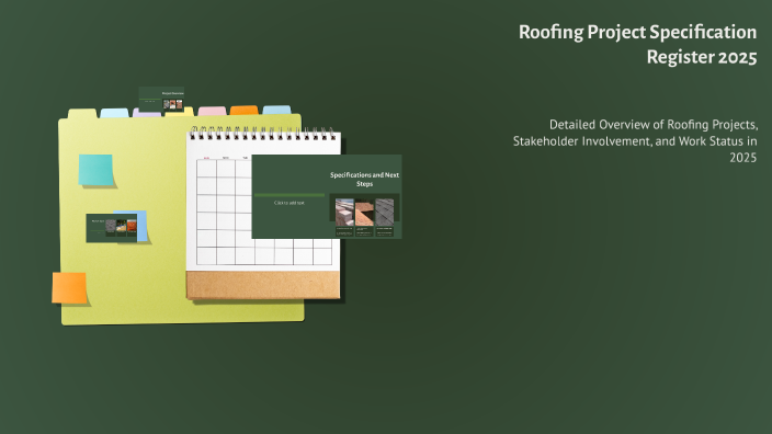 Roofing Project Specification Register 2025 by Adam Parkinson on Prezi