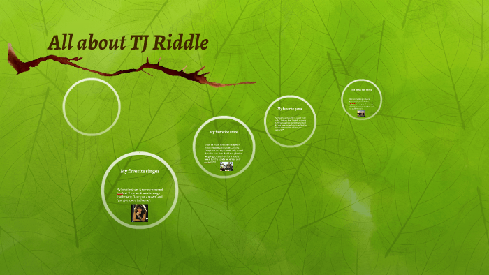 All about TJ Riddle by Lauren Abrams on Prezi