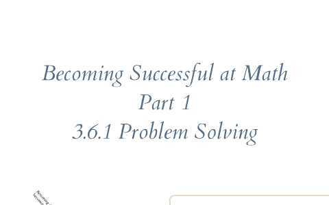 Solving Word Problems and Slaying the Math Dragon by Steve Service on Prezi