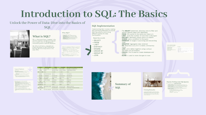 Introduction to SQL by Adedamola Davies on Prezi