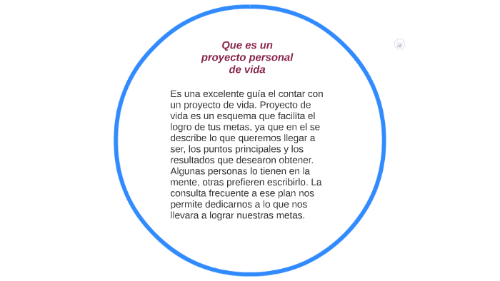 Que es un proyecto personal de vida by maria isabel Montenegro montaña