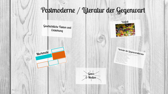 Postmoderne und Gegenwartsliteratur_gekürzt by on Prezi