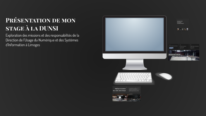 Présentation de mon stage à la DUNSI by Herm quinn on Prezi