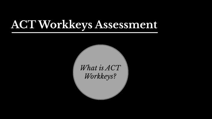 ACT Workkeys Assessment Project by ZARIYAH WEBB on Prezi
