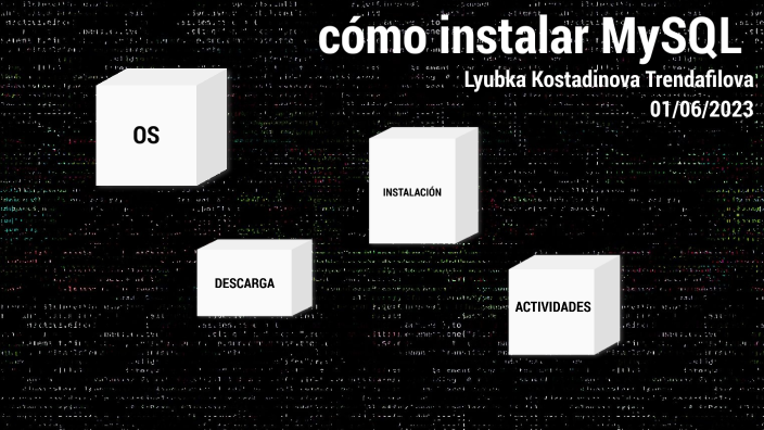 Como instalar SGBD mysql by Lyubka Trendafilova on Prezi