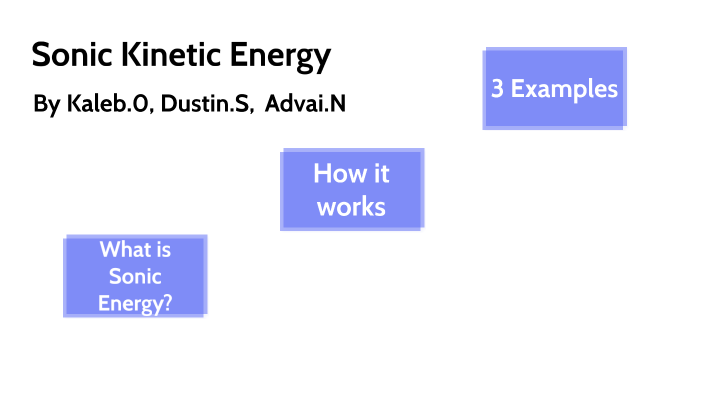 Sonic Kinetic Energy by Kaleb Oker on Prezi