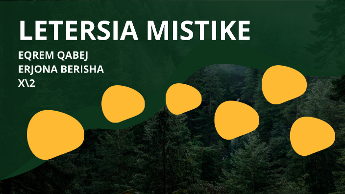 LETERSIA MISTIKE by Era berisha on Prezi