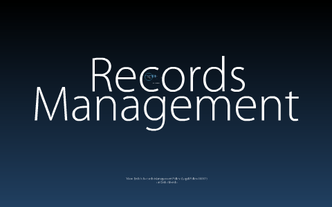 Records Management Awareness by Ashley Cornelius on Prezi