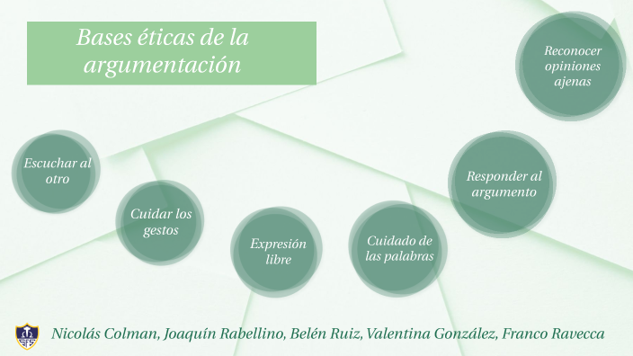 Bases éticas de la argumentación by Belèn Ruiz on Prezi