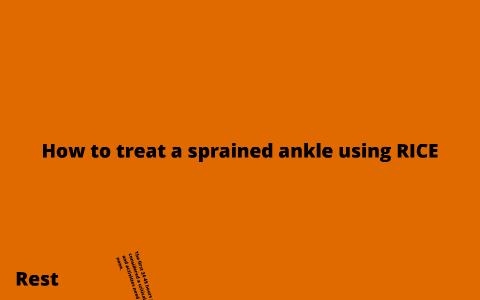 How Treat A Sprained Ankle Using RICE by Latonia Moore