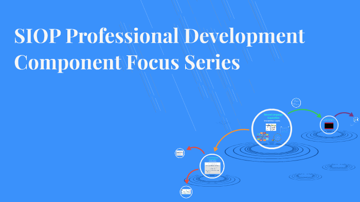 SIOP Professional Development Component Focus Series by Meg Berg on Prezi