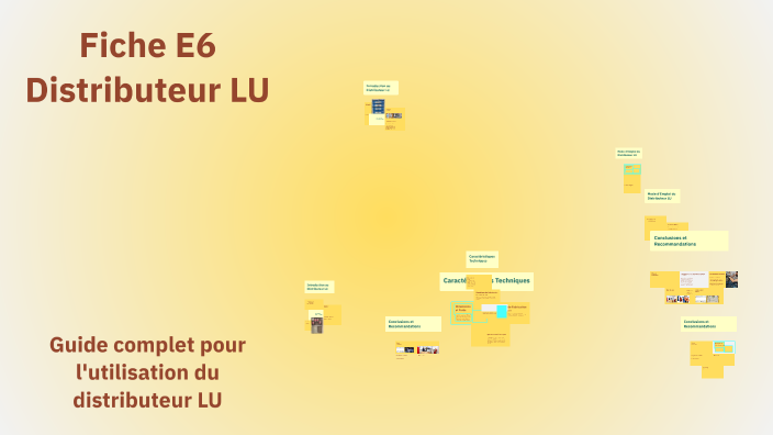 Fiche E6 Distributeur LU by Damien Fiot on Prezi