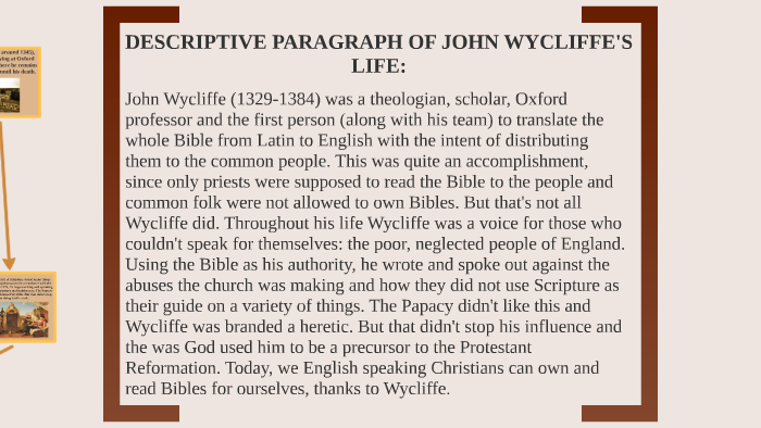 THE CHARACTER MAP OF JOHN WYCLIFFE by Roshe Riley on Prezi