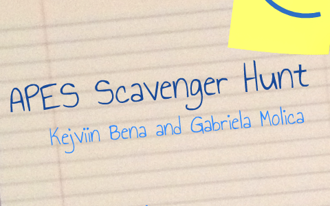 APES Scavenger Hunt by Gabriela M on Prezi