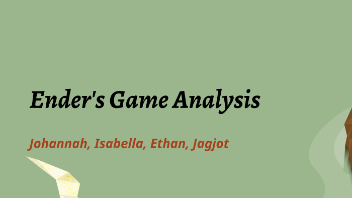 Enders Game Analysis by Johannah Ludwig on Prezi